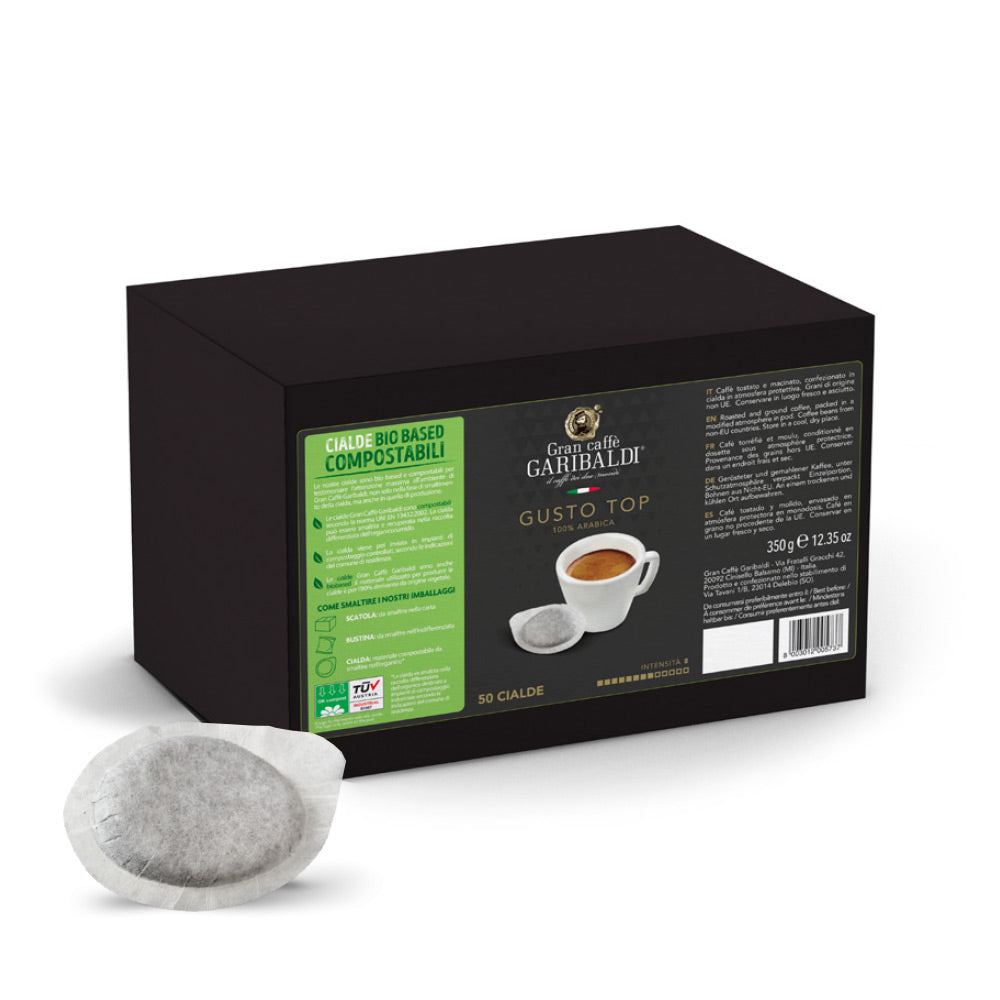 Caffè Garibaldi Gusto Top 100% Arabica in cialde carta ese 44mm – Caffe.com