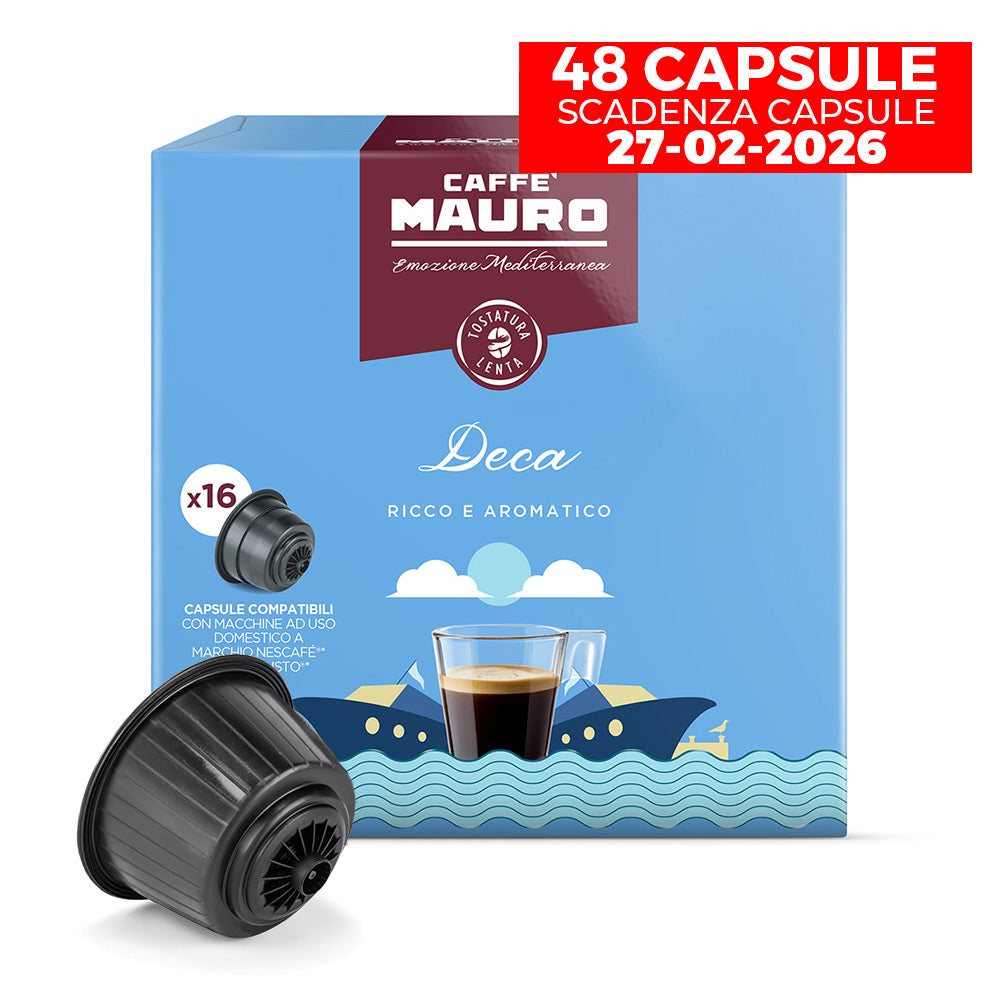 Caffè Mauro miscela Decaffeinato compatibile NESCAFÉ® Dolce Gusto ...