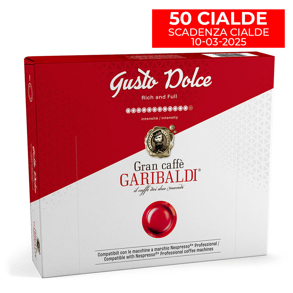 Garibaldi miscela Gusto Dolce in Cialde Nespresso® Professional – Caffe.com