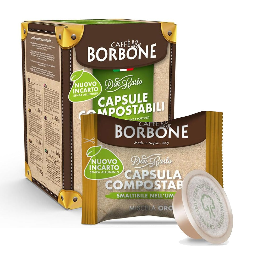 Caffè Borbone Miscela Oro in capsule compostabili compatibili Lavazza a ...