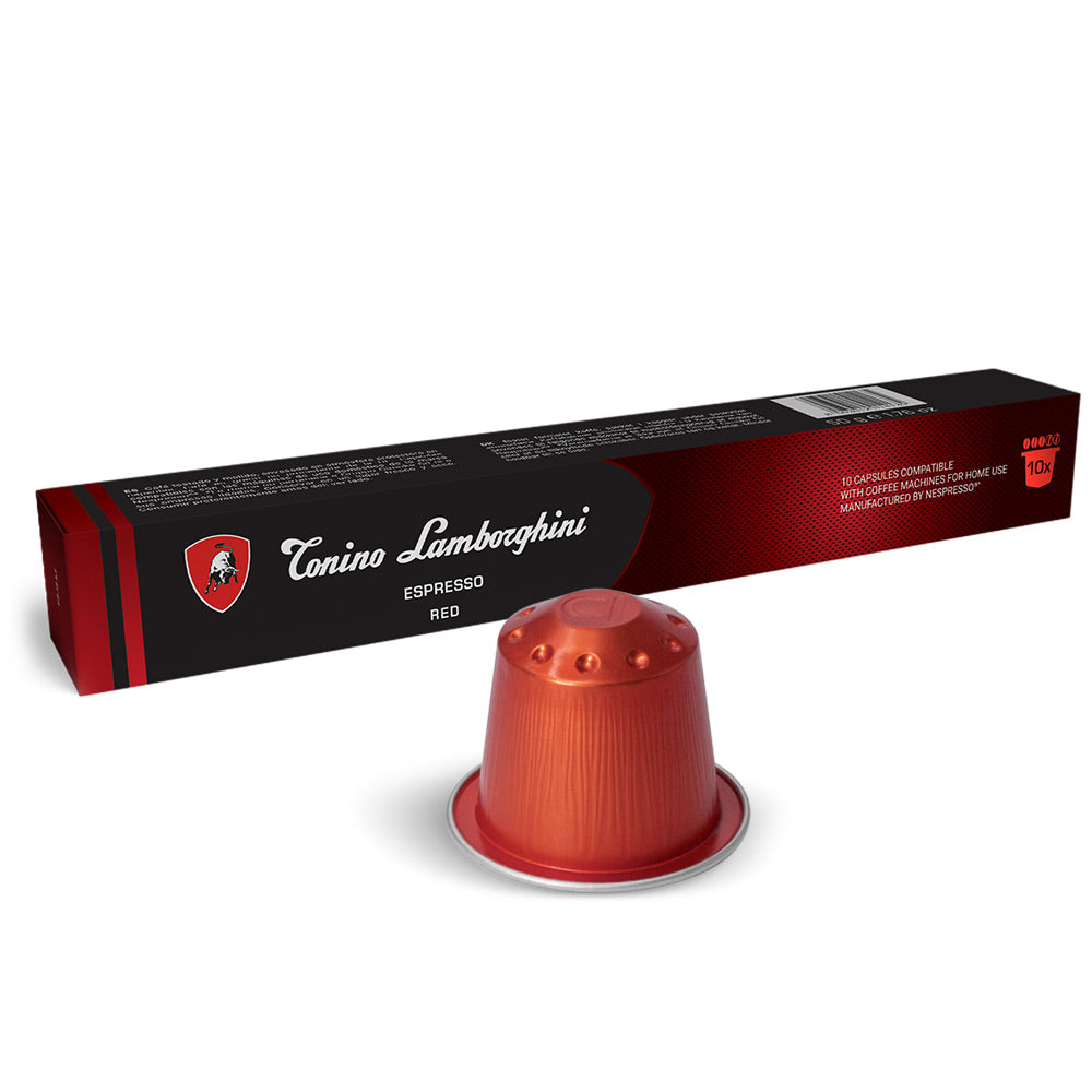 Tonino Lamborghini Red Nespresso Compatible Coffee Capsules® – Caffe.com