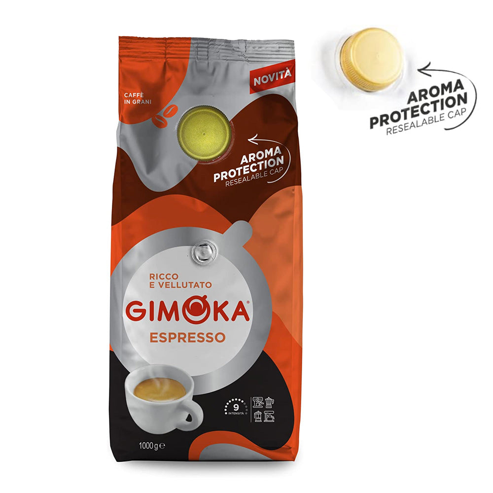 Espresso Gimoka roasted coffee beans – Caffe.com