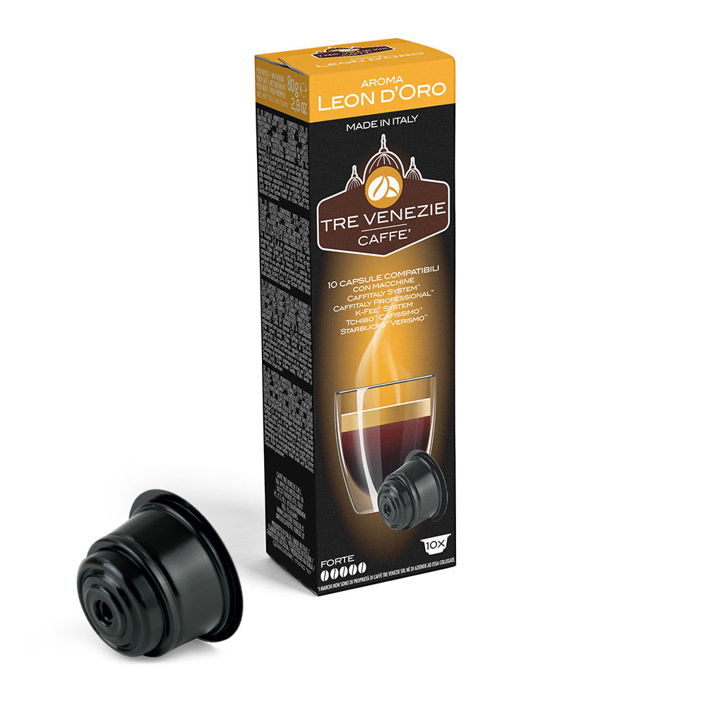 Caffè Tre Venezie Leon D'oro Capsule Caffè Compatibili Caffitaly ...
